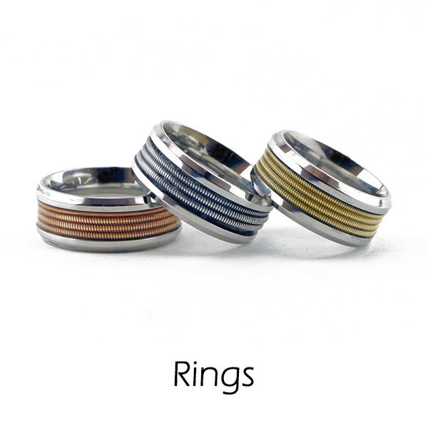 Guitar String Jewelry: Hand made from repurposed, used guitar strings ...