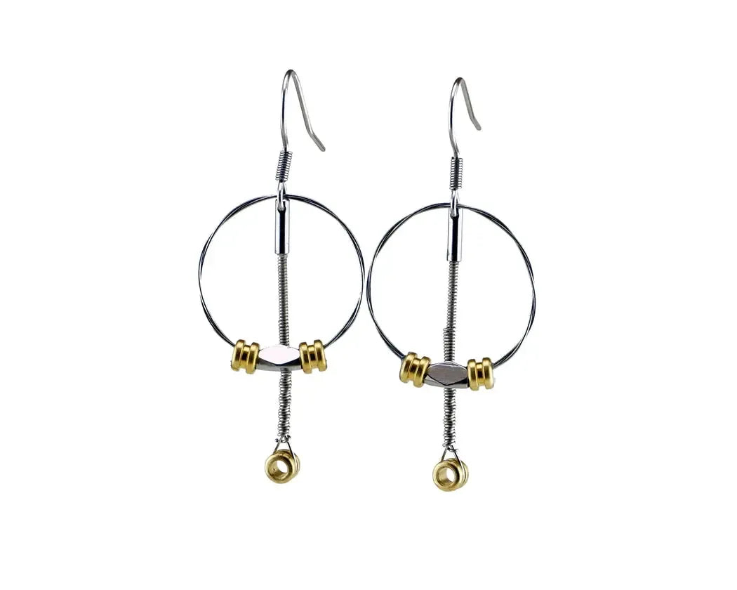 Guitar String Earrings - Retuned Guitar String Jewelry – Retuned ...