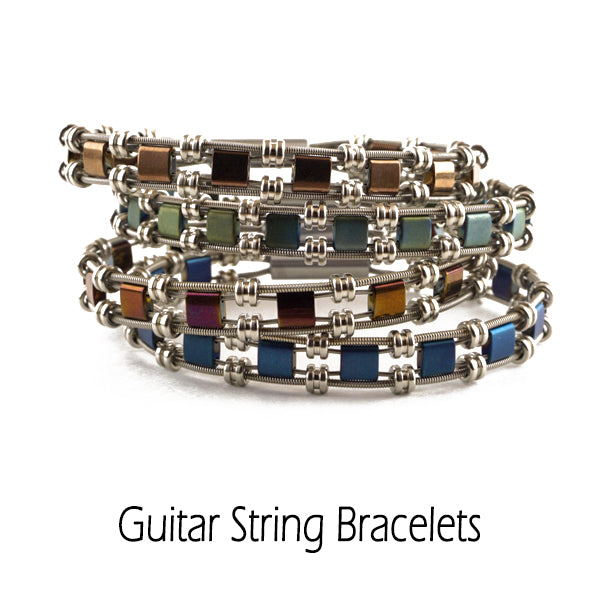 Guitar String Jewelry: Hand made from repurposed, used guitar strings ...
