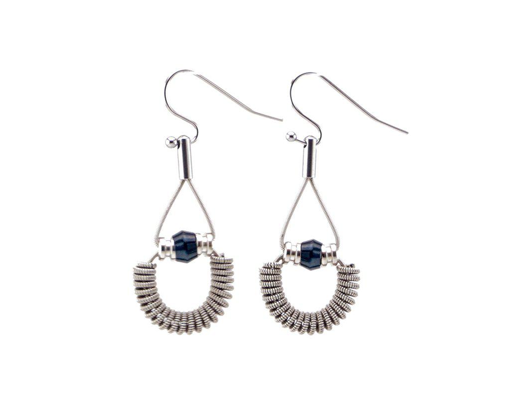 Guitar String Earrings - Retuned Guitar String Jewelry