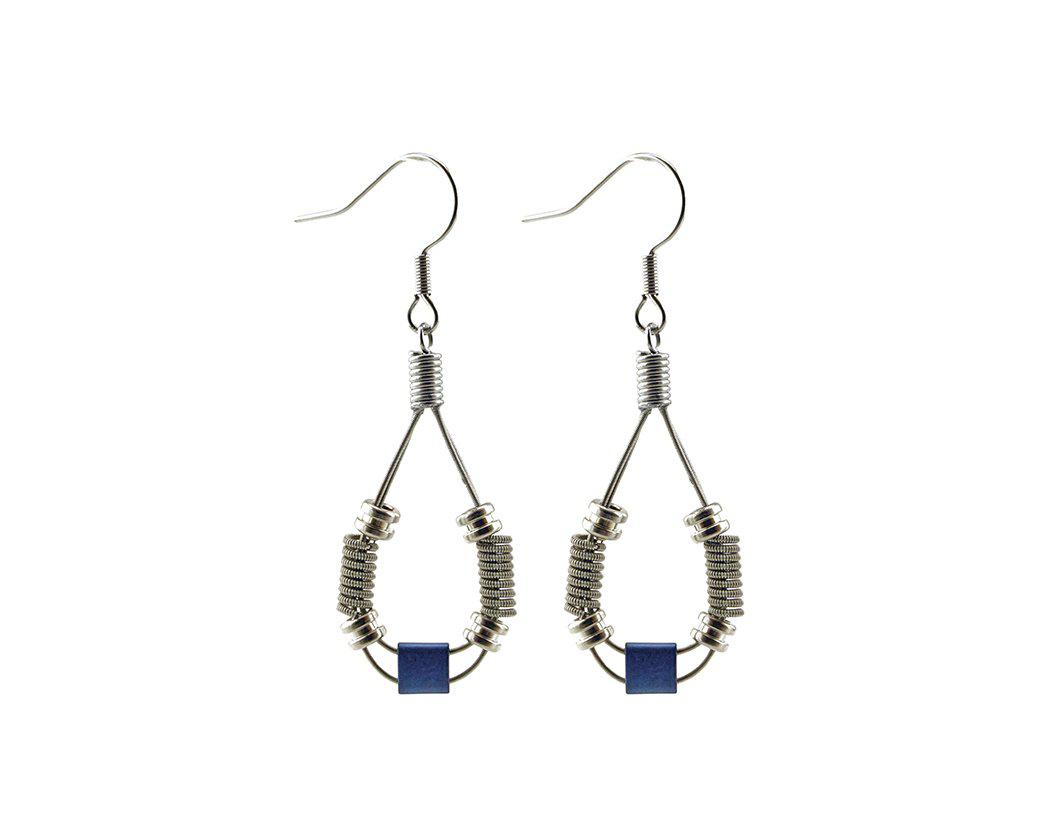 Guitar String Earrings - Retuned Jewelry