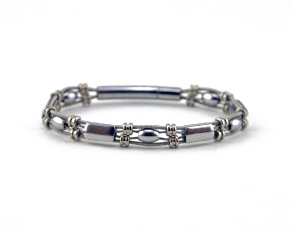 Medley Guitar String Bracelet - Retuned Guitar String Jewelry – Retuned ...