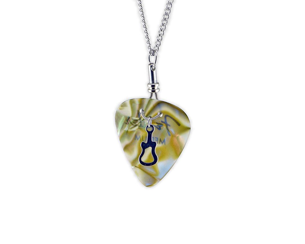 Guitar Pick Necklace - Retuned Guitar String Jewelry – Retuned: Guitar ...