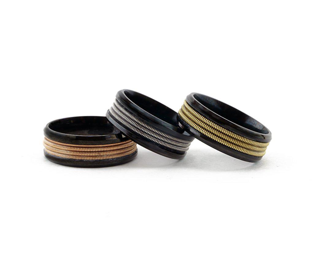 Guitar String Rings - Retuned Guitar String Jewelry – Retuned: Guitar ...