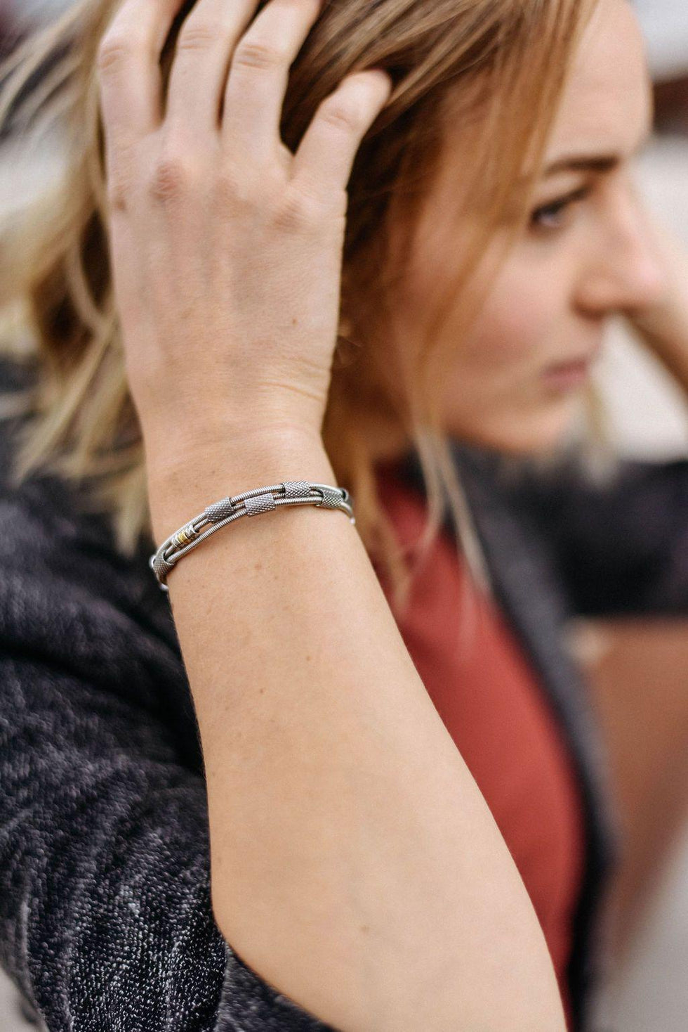 Dave Bass Guitar String Bracelet - Retuned Jewelry – Retuned: Guitar ...